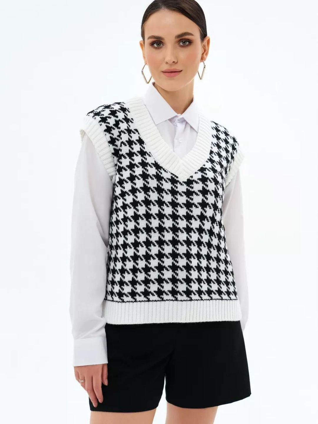 Жилет для школы: чёрный и белый универсальная длина, подходит на ...