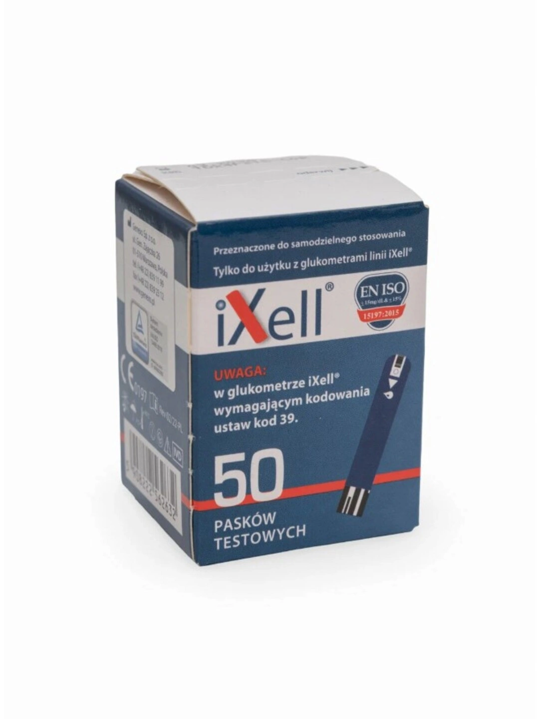 Тест-полоски для глюкометра IXell, 50 штук за 175500 сум со скидкой 16% ...