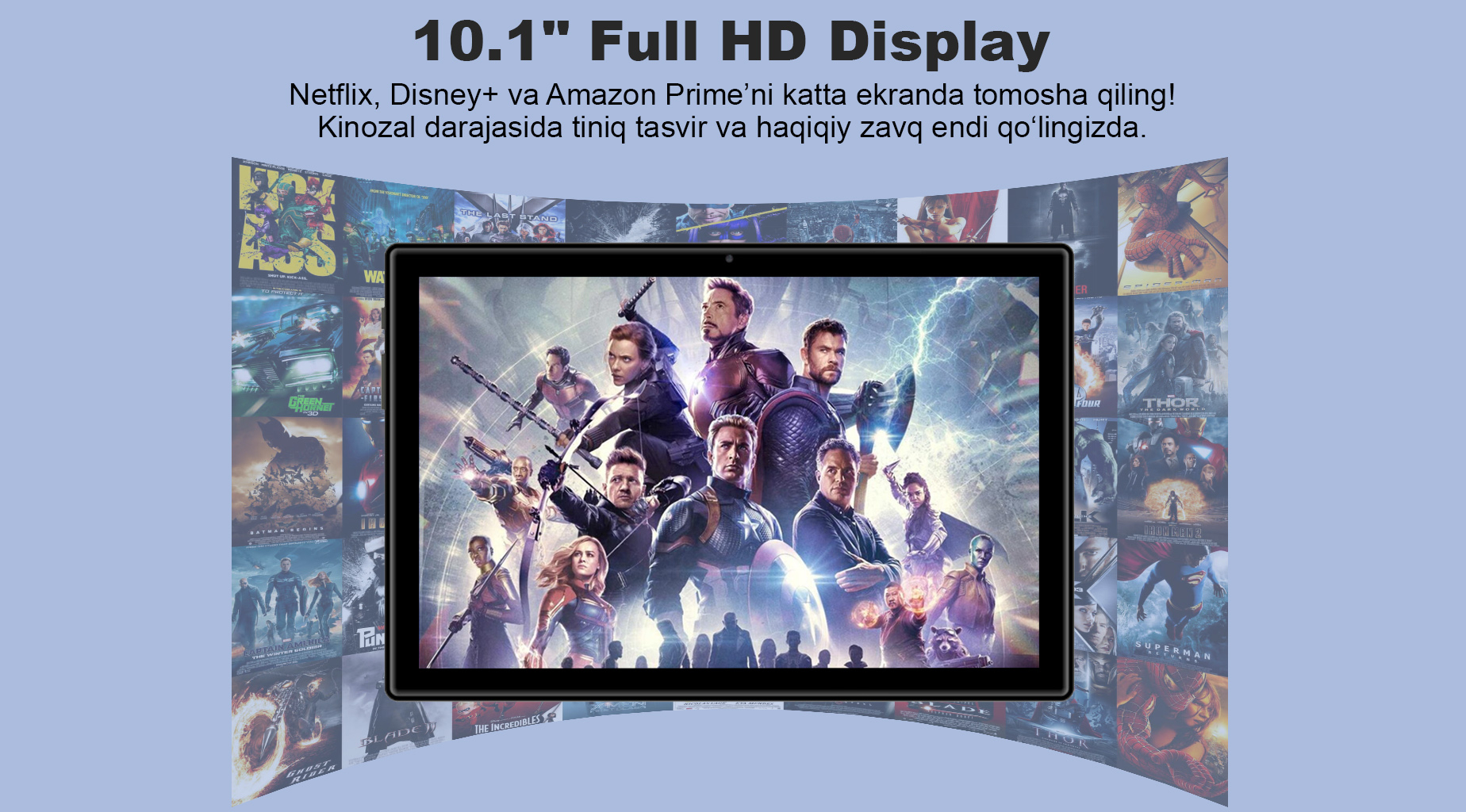 Planshet Zett Tab 5 10.1 inch IPS 4GB, 64GB, Android 13, Wi-Fi, magnit chexol va klaviatura ...