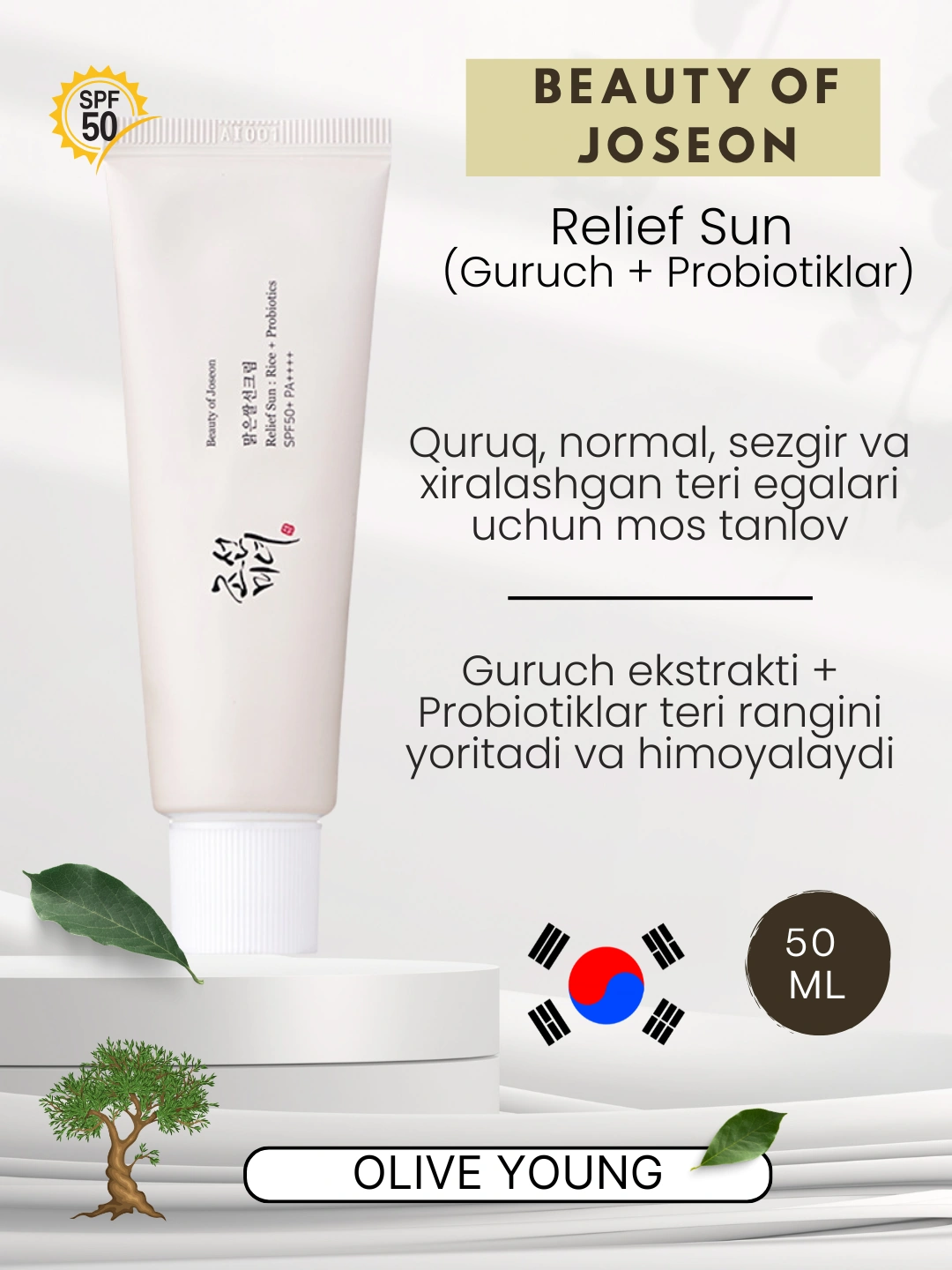 Beauty of Joseon SPF - Relief Sun SPF va Aqua Fresh SPF quyoshdan ...