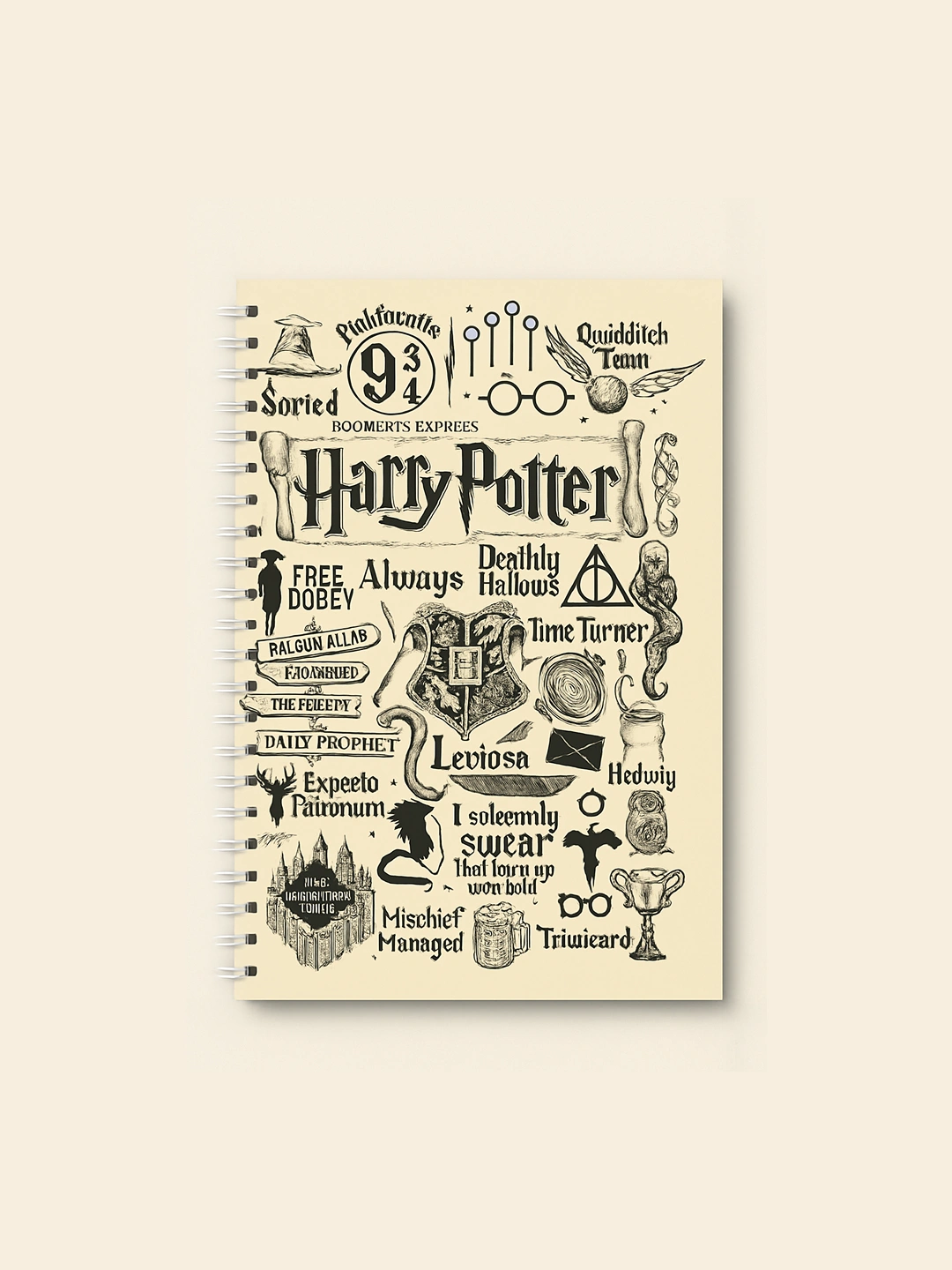 Bloknot Garri Potter, Harry Potter, A5 format, 40 bet, sketcbuk ...