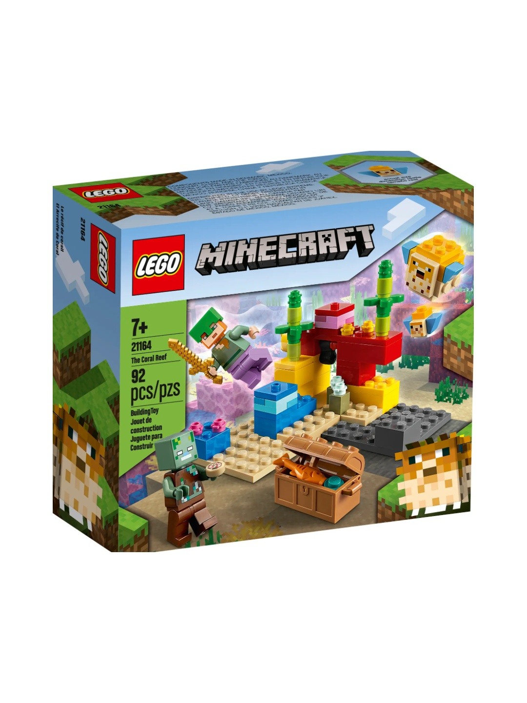 Конструктор LEGO Minecraft 21164 Коралловый риф, 92 детали купить по ...