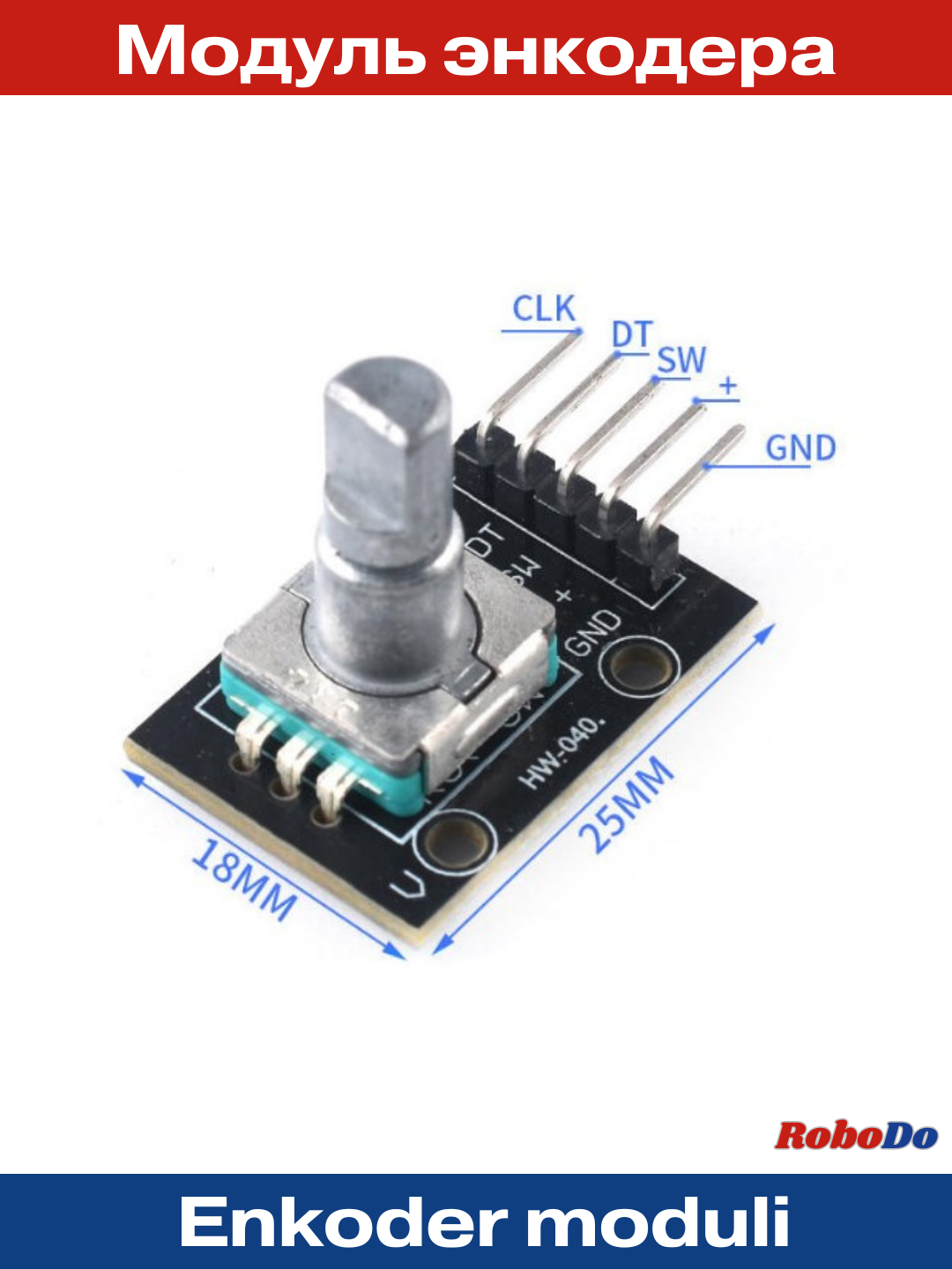 HW-040 KY-040 aylanadigan enkoder moduli 14000 so'mga 55% chegirma ...