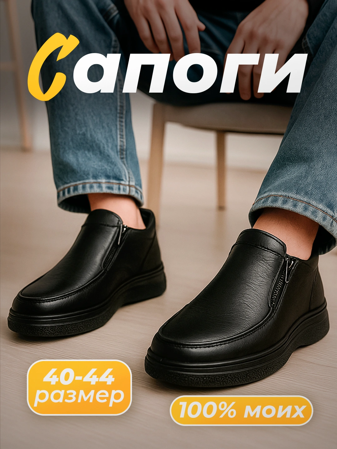 Zamonaviy qishki charm etik, o‘lchami 40x44 199000 so'mga 67% chegirma ...