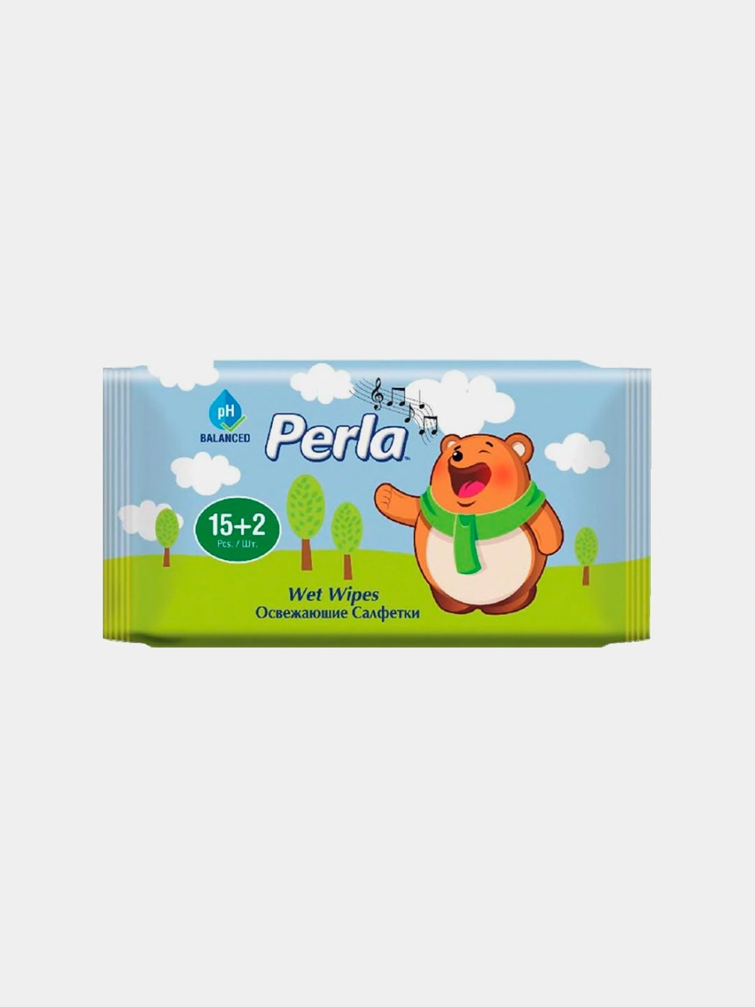 Влажные салфетки Perla Baby Karma 15+2×48, гипоаллергенные, для детей ...