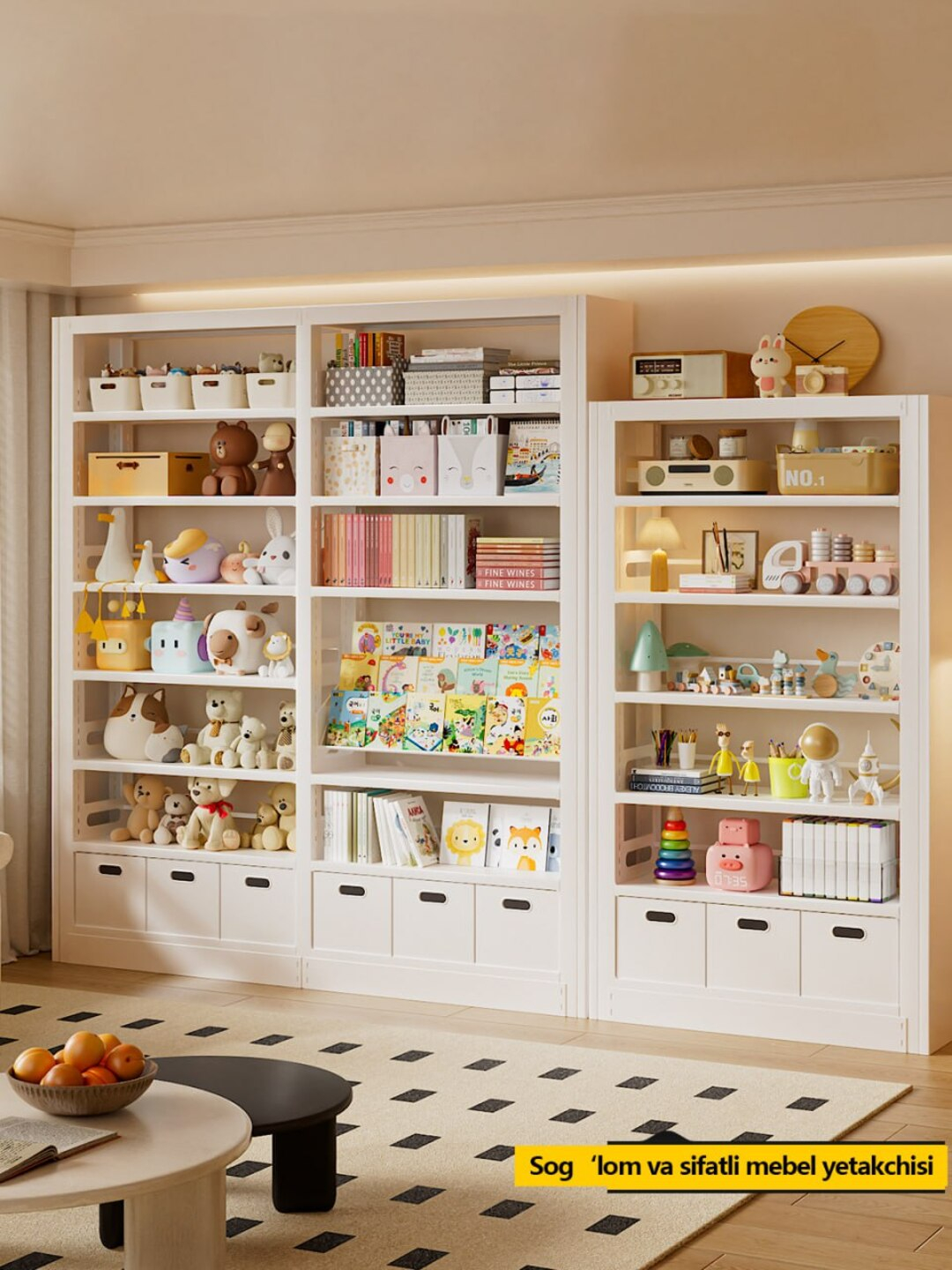 Kitob uchun KAIDIYA po'latdan yasalgan javonlari, 6x7 qavatlini arzon ...