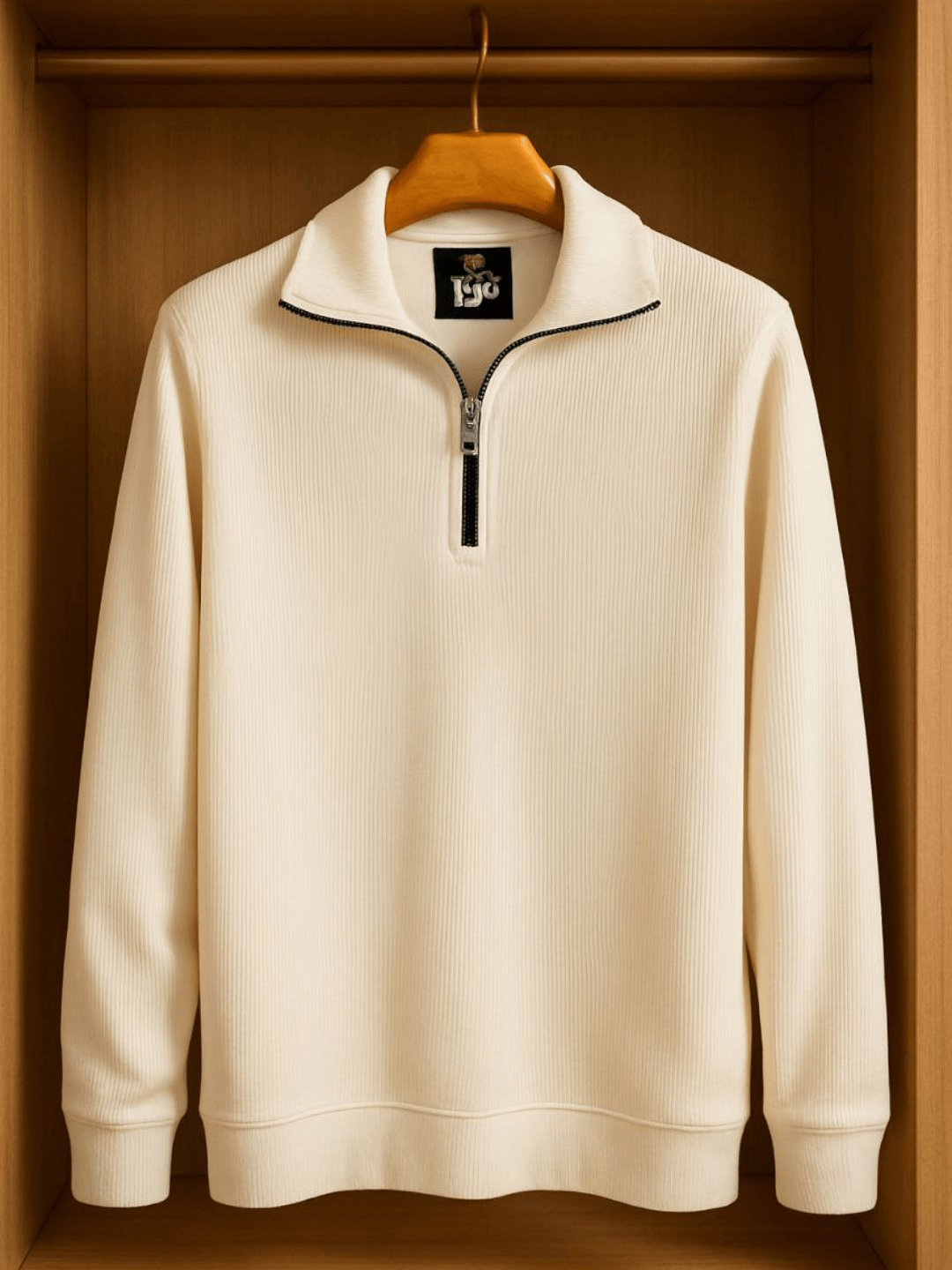 Мужской свитер с горлом, водолазка, средней толщины, хлопок, эластичный ...