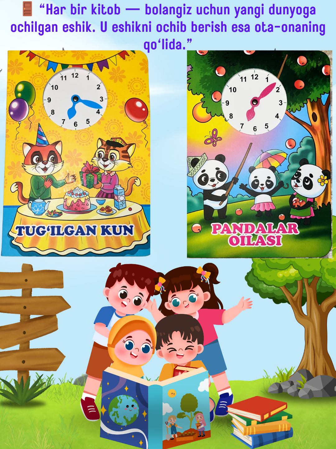 Soatli ertak kitoblar, Olapar, Pandalar oilasi, Malika, Tug'ilgan kun ...
