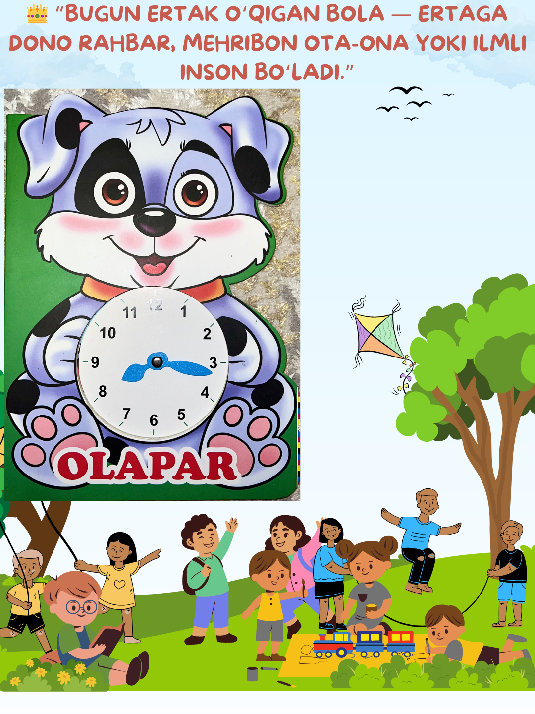 Soatli ertak kitoblar, Olapar, Pandalar oilasi, Malika, Tug'ilgan kun ...