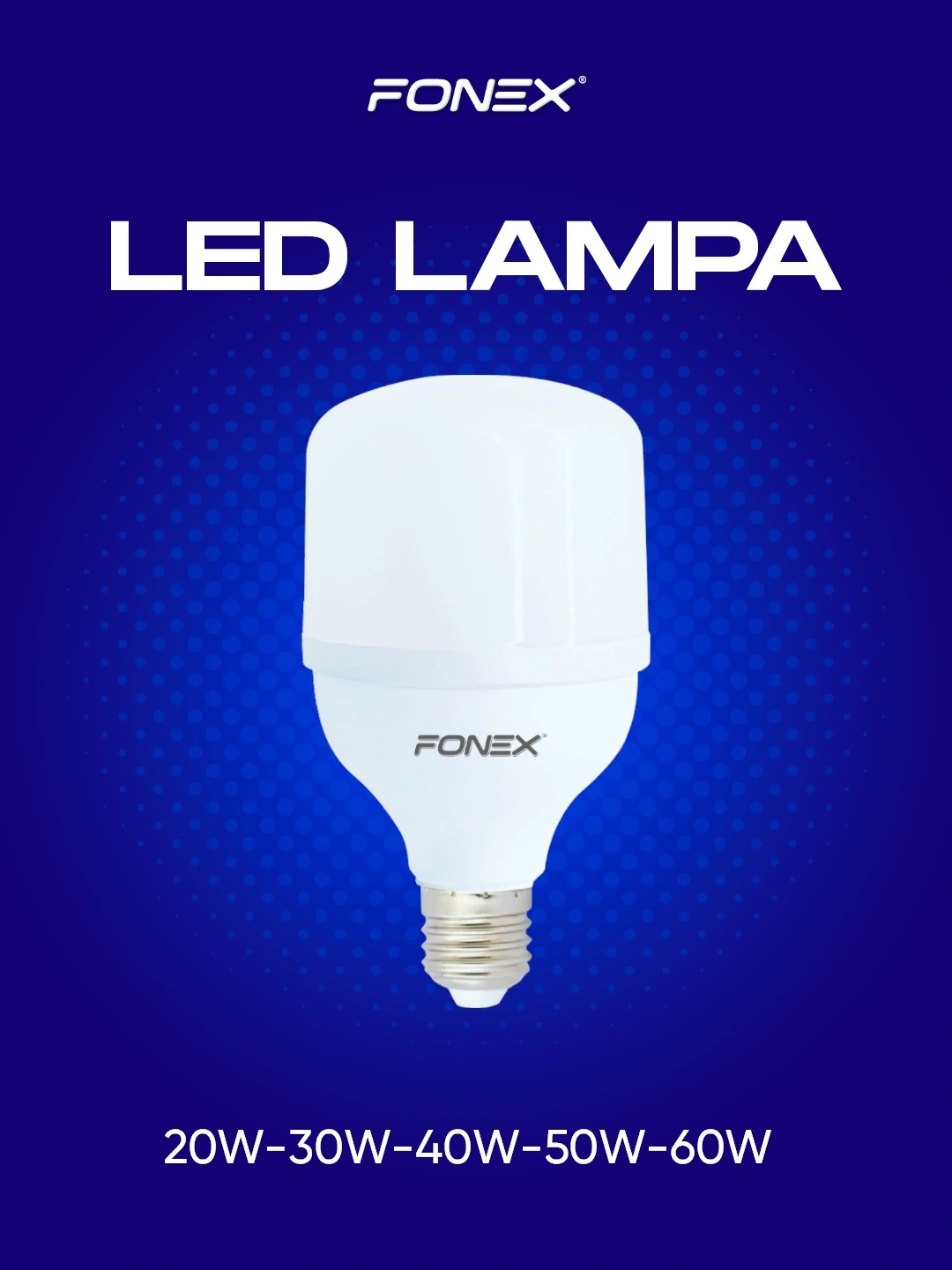Svetodiodli lampochka FONEX 20-30-40-50-60 W 32500 so'mga 54% chegirma ...
