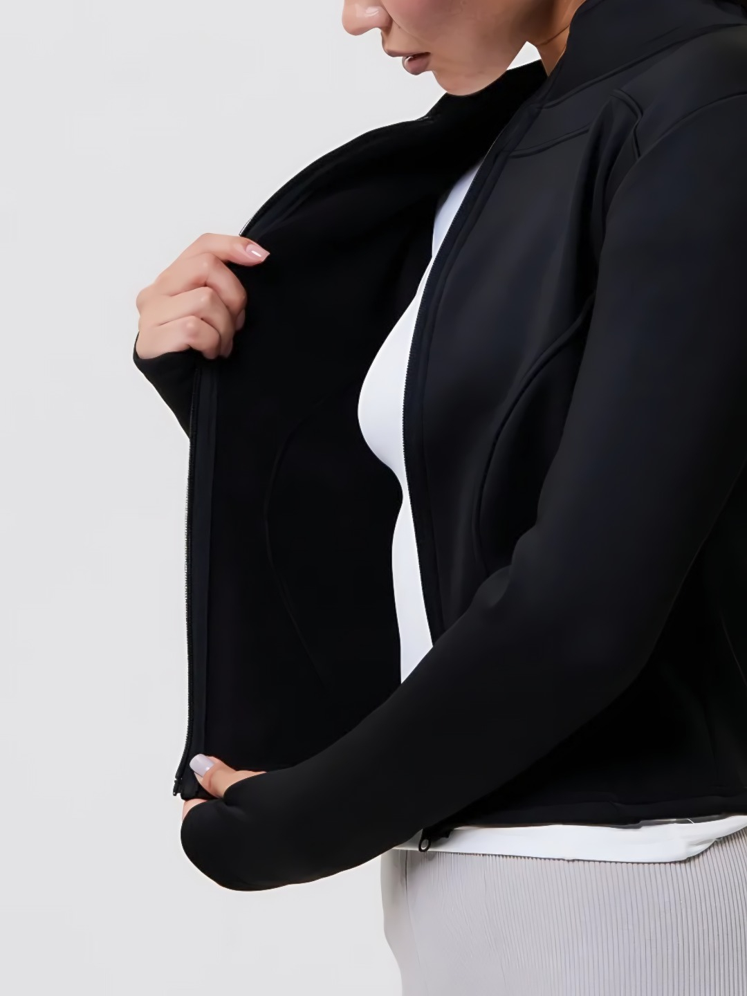 Ayollar uchun rashgard, ayollar uchun molniyali kofta, sport kiyimlari ...