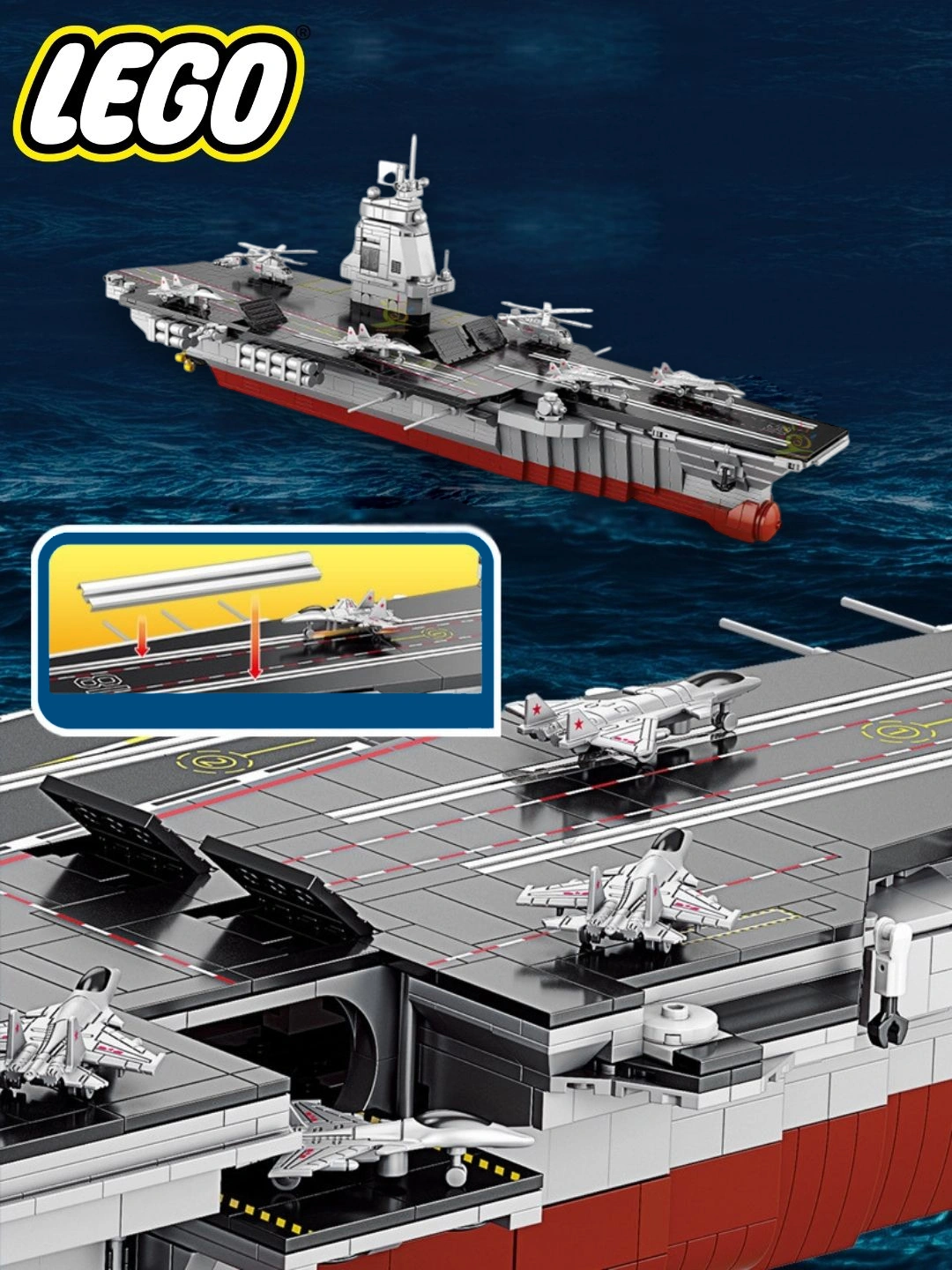 LEGO конструктор морской корабль 1218 деталей 8 в 1 детская игрушка за ...