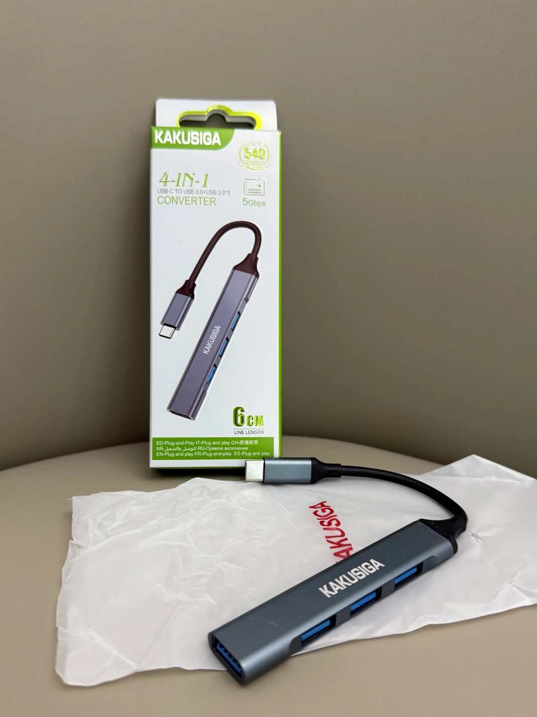 KAKUSIGA 4-в-1 USB-HUB — универсальный концентратор для ноутбуков и ...