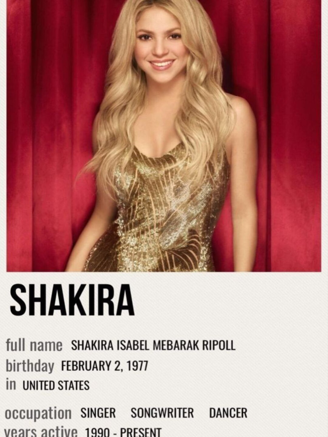 O'z-o'zidan yopishqoq rasm, A4 formatida, Shakirani arzon narxda sotib ...