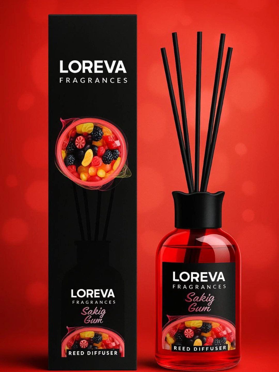 LOREVA FRAGRANCES – Диффузор с ароматом жевательной резинки, 110 мл за ...