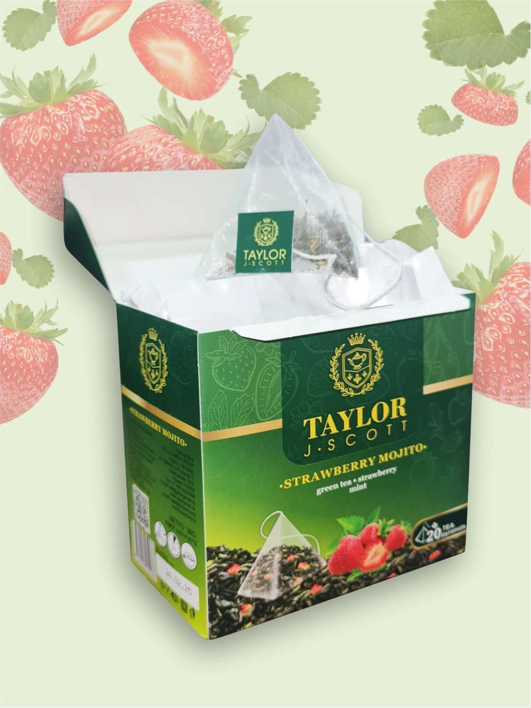 Taylor ko'k choy piramidkalar, Strawberry Mojito, 20 dona 16490 so'mga ...