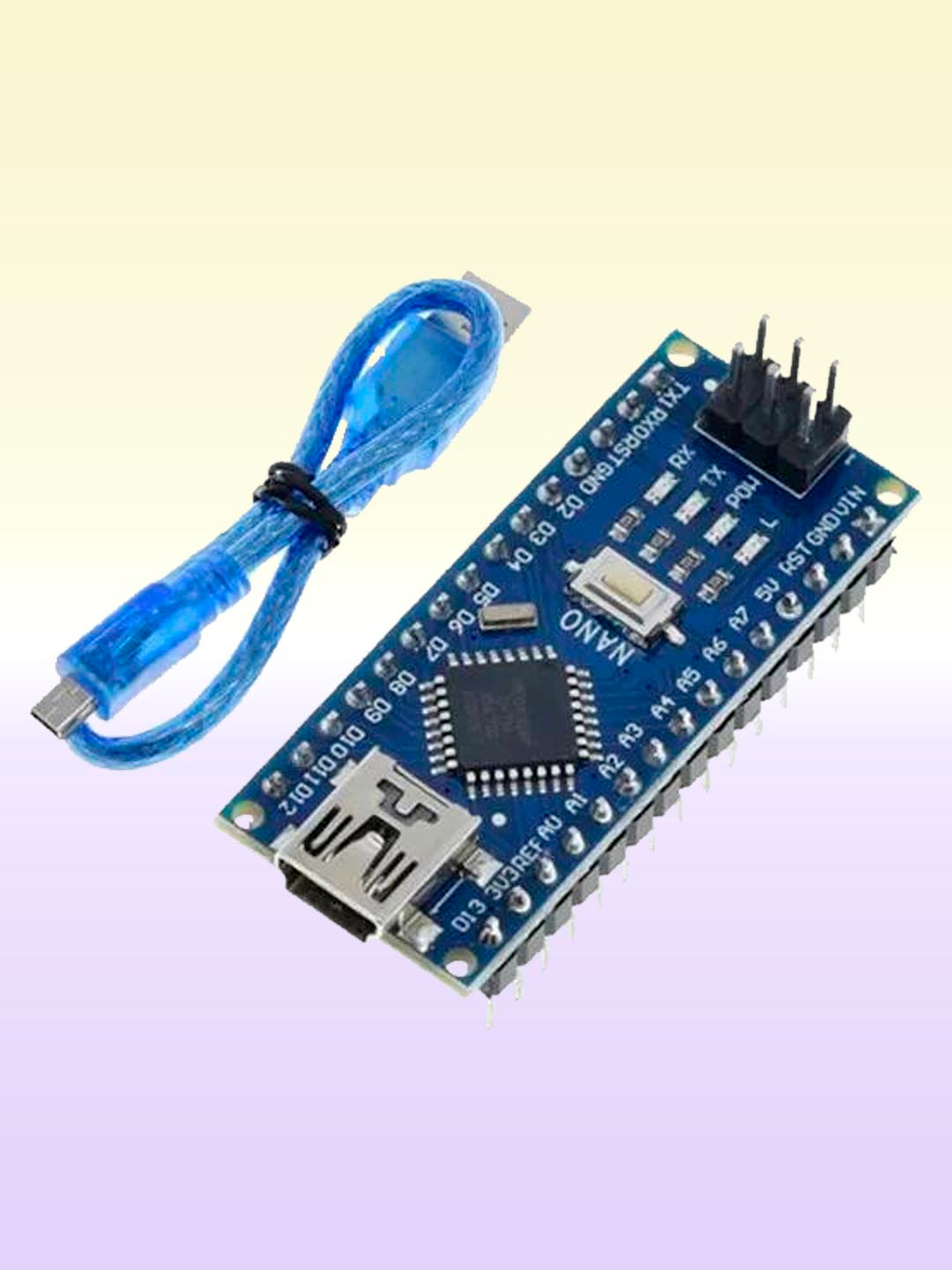 Robototexnika uchun ATmega328P chipli Arduino Nano v3.0 tadqiqot platasi, USB C/mini/Micro 44640 ...