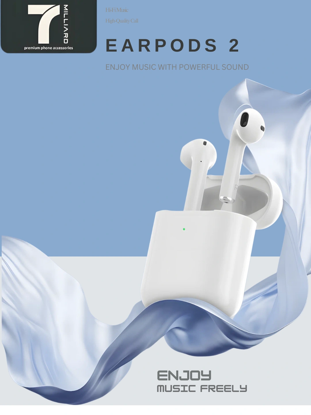 7 Millard EarPods 2 (ORG) HI-FI Music, HI-Res Audio, обнаружение уха ...