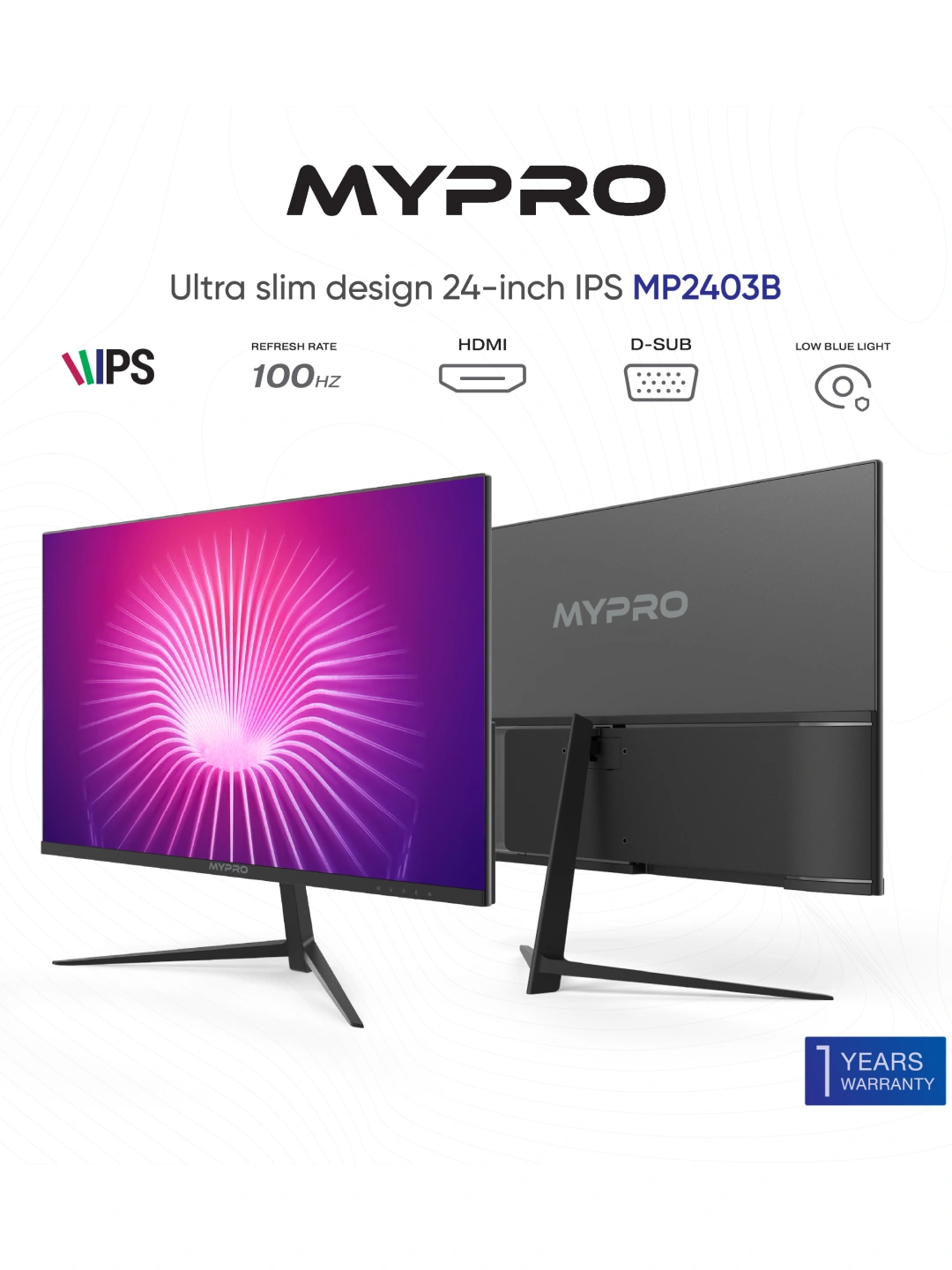 Monitor MYPRO 24 MP2403B 100HZ IPS 1500000 so'mga eng yaxshi narxda ...