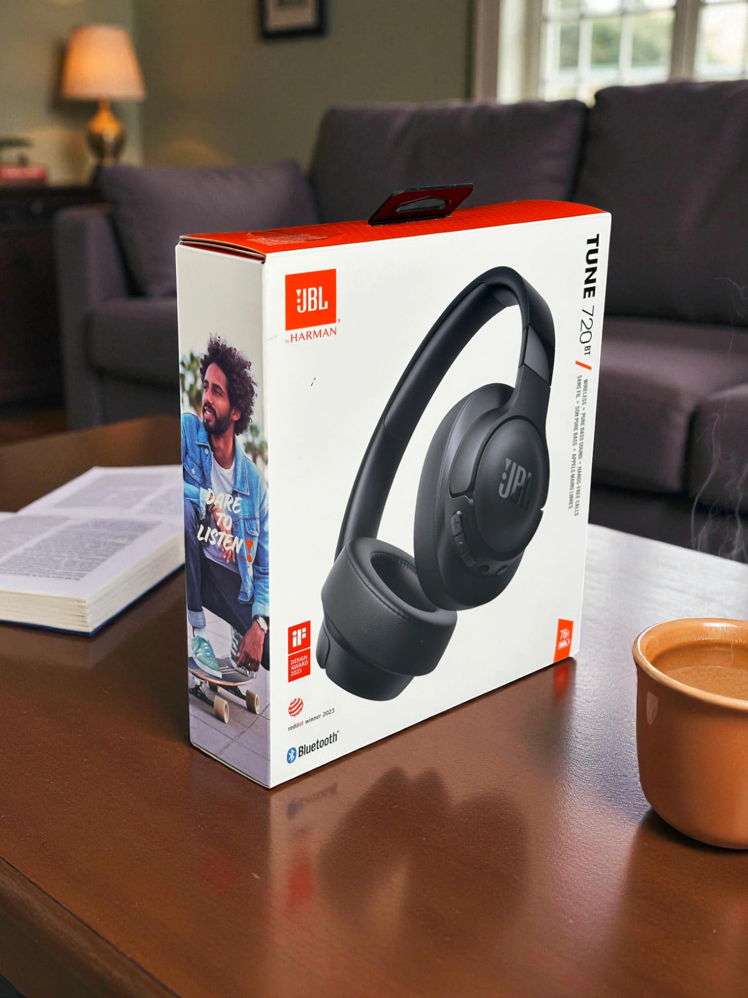 JBL Tune 720BT –Bluetooth naushnik, 76 soatgacha musiqa, kuchli bass ...
