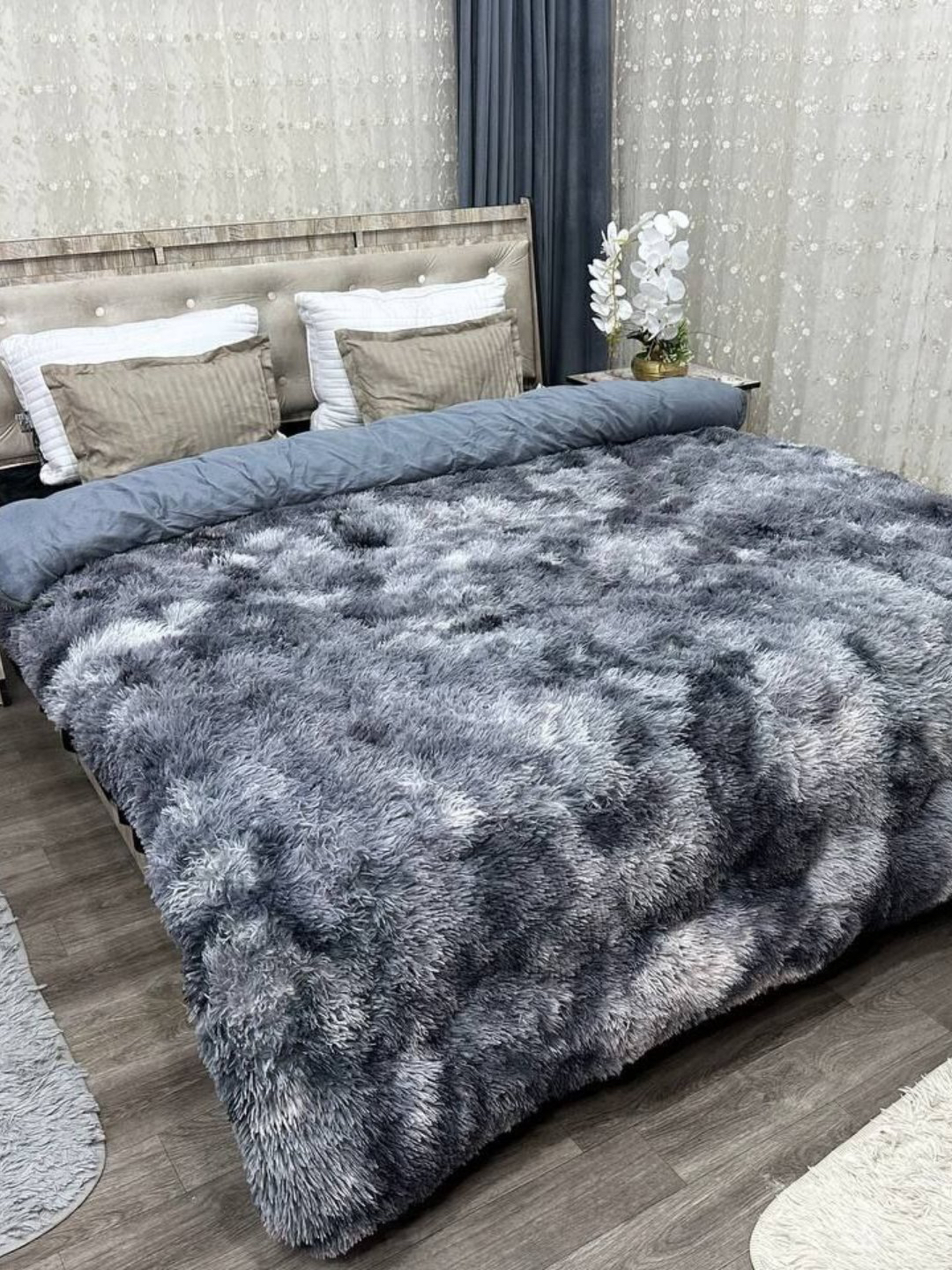 Qishki yumshoq adyol, junli, ikki kishilik, razmer 200*230 sm 390000 so ...