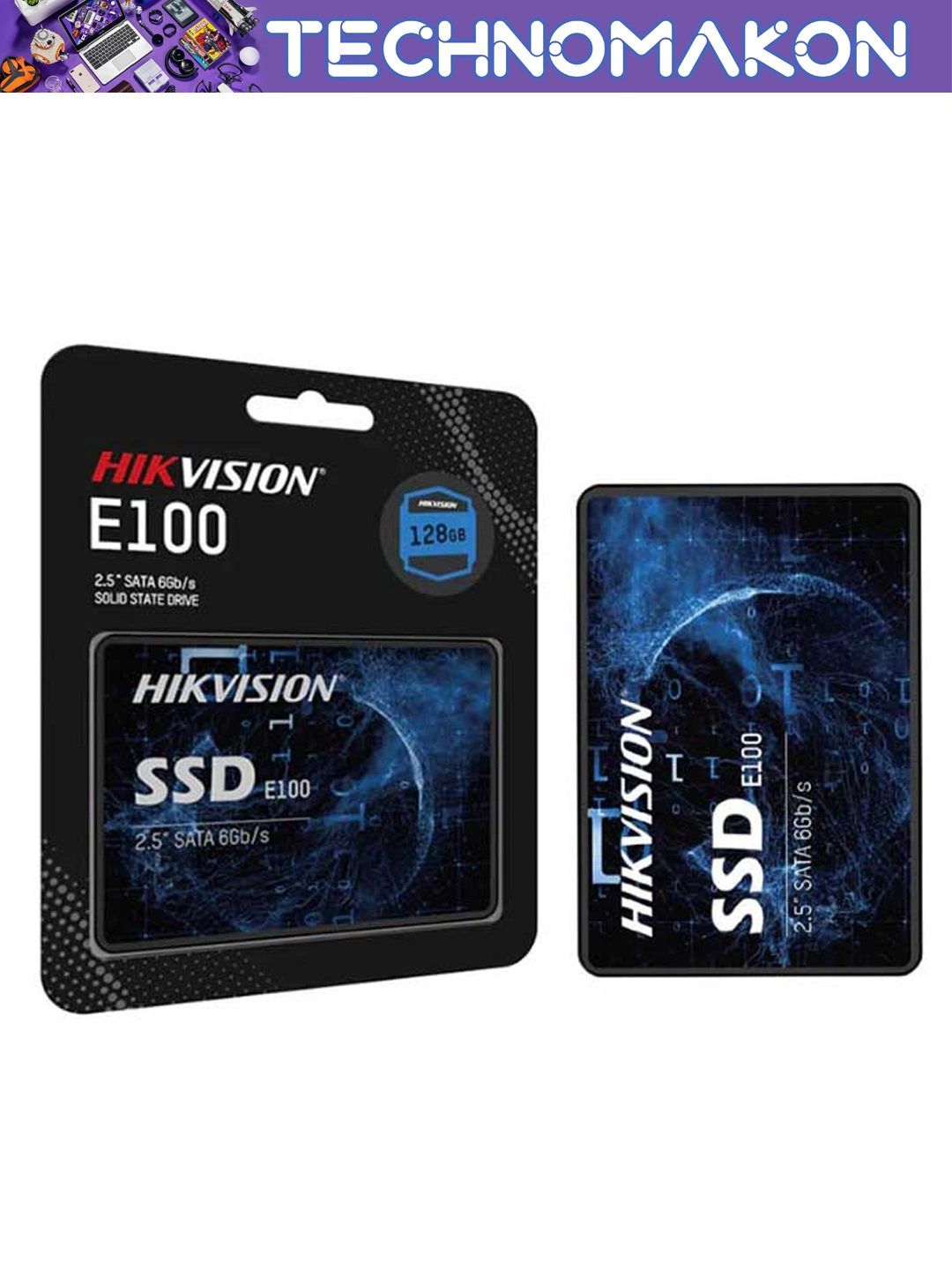 Hikvision E100 SSD, SATA, 128/512Gb/1Tb/2Tb, noutbuk va kompyuter uchun ...