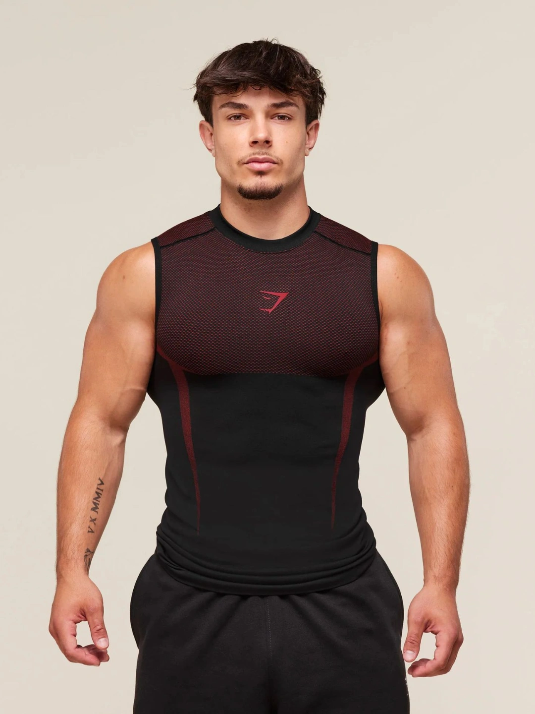 Майка мужская Gymshark, компрессионная, спортивная эластичная ...