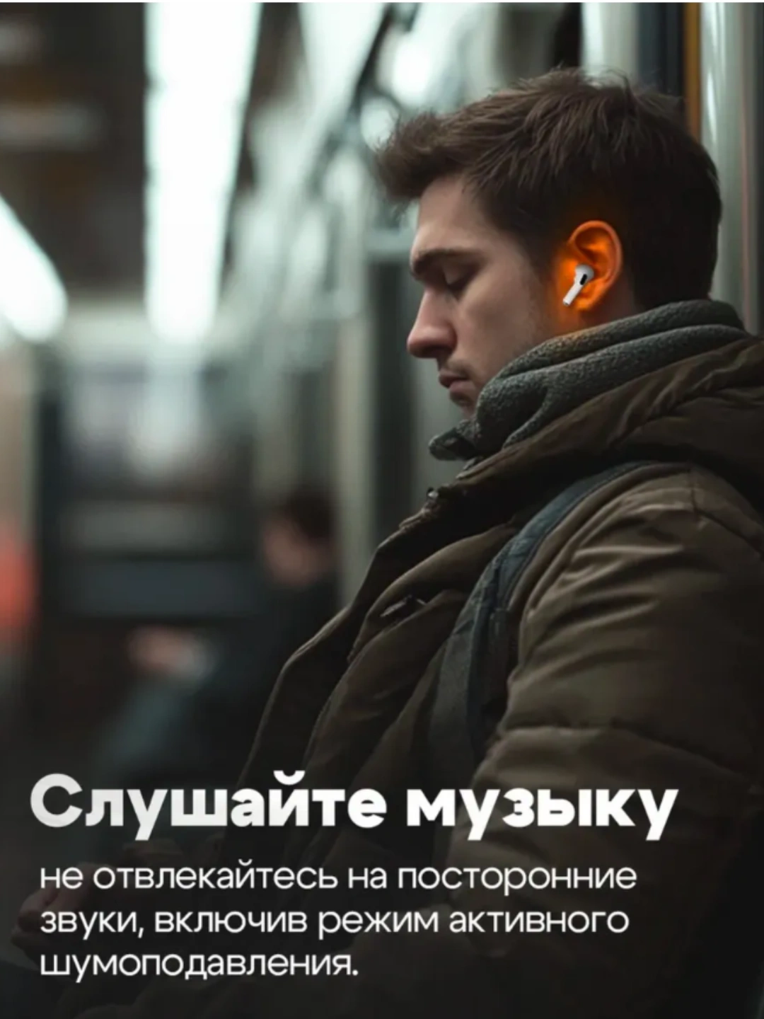 Simsiz quloqchinlar Pods Pro 2 , sensorli, iPhone va Android uchun ...