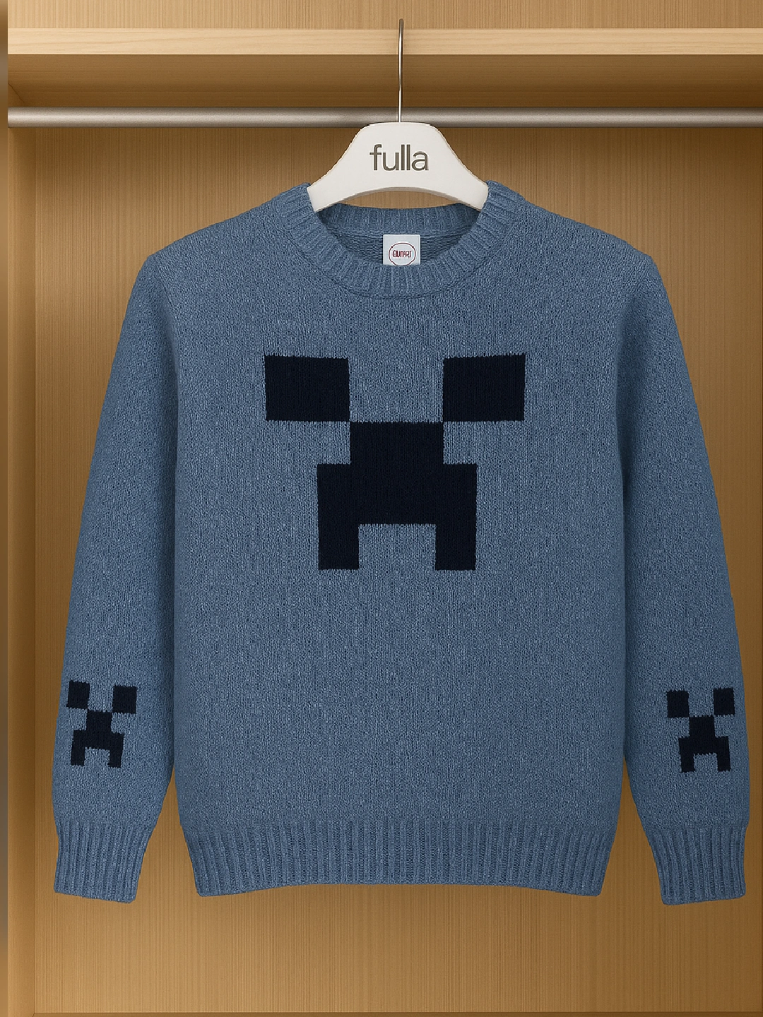 Bolalar uchun Minecraft naqshli jemfer, issiq trikotaj 6-10 ...