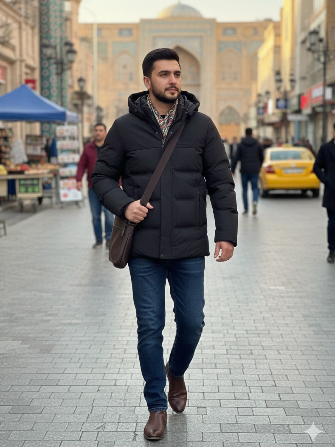 Erkaklar uzun kurtkasi, qishki paltosimon kurtka, kapyushonli kurtka ...