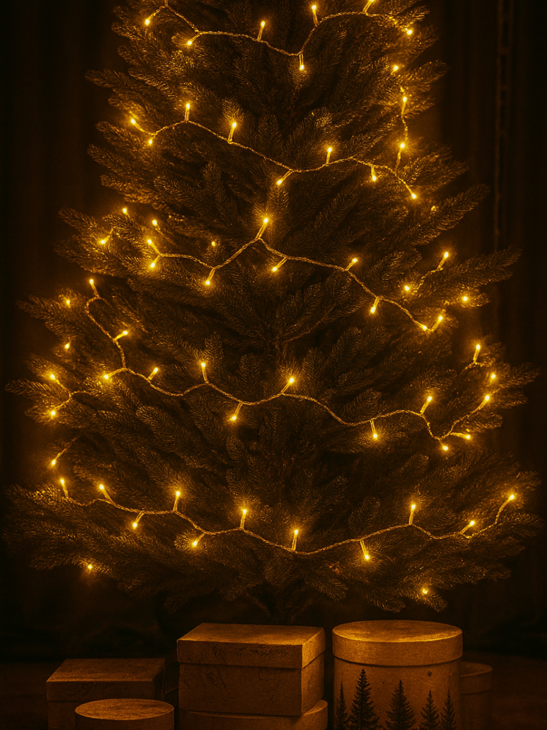 LED yangi yil girlyandasi oq 7m — archa, uy va tashqi dekor uchun, 5 ...