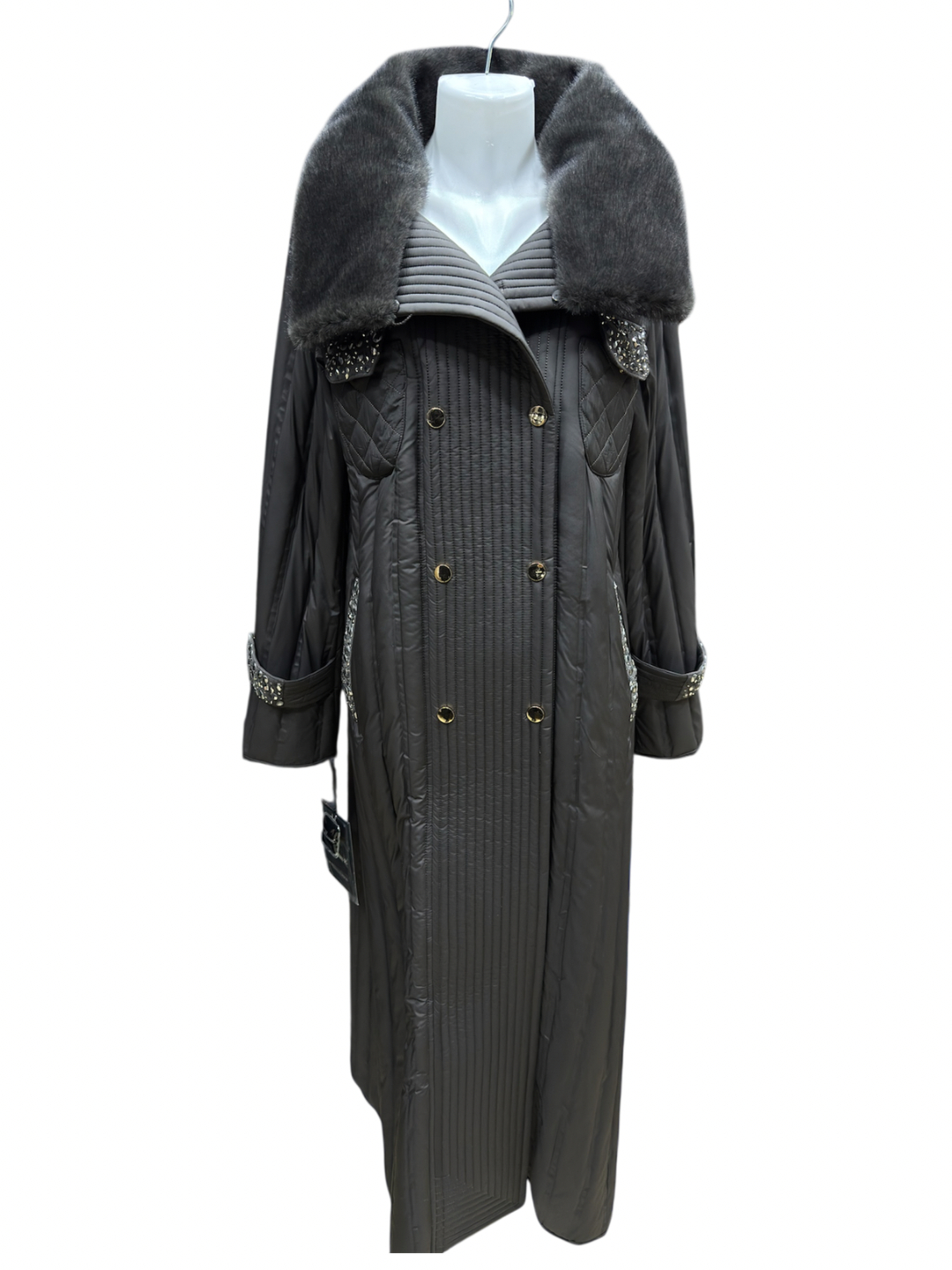 Женская куртка-пальто со съёмным мехом, 120 см за 1349000 сум со ...