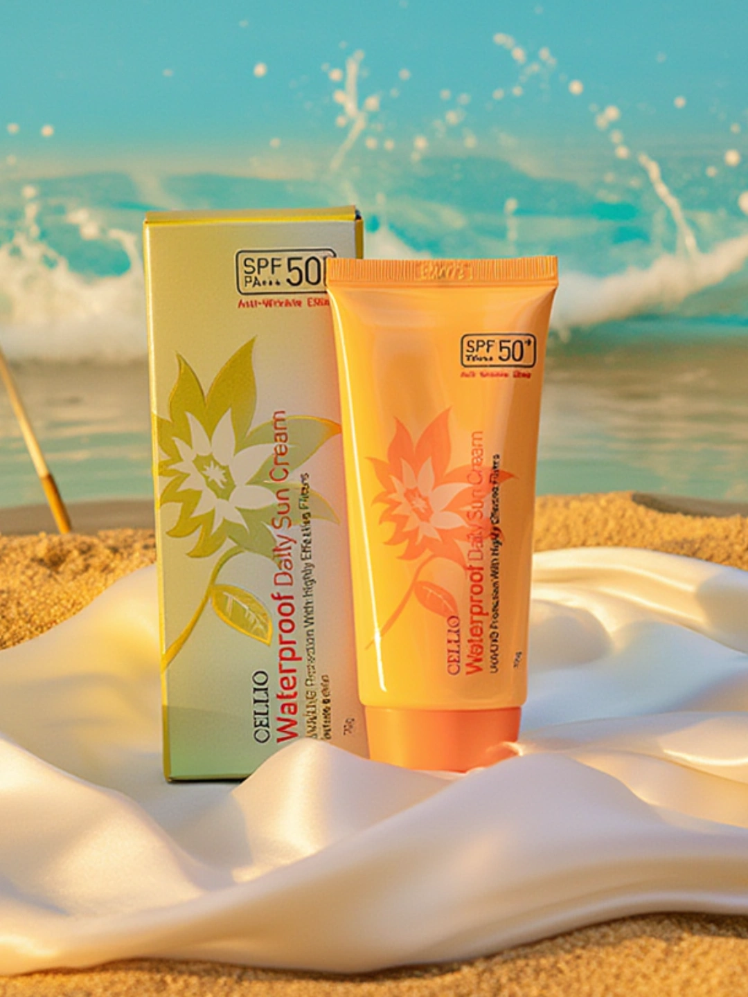 SPF 50 + Cellio за 48000 сум со скидкой 20%. Uzum Market
