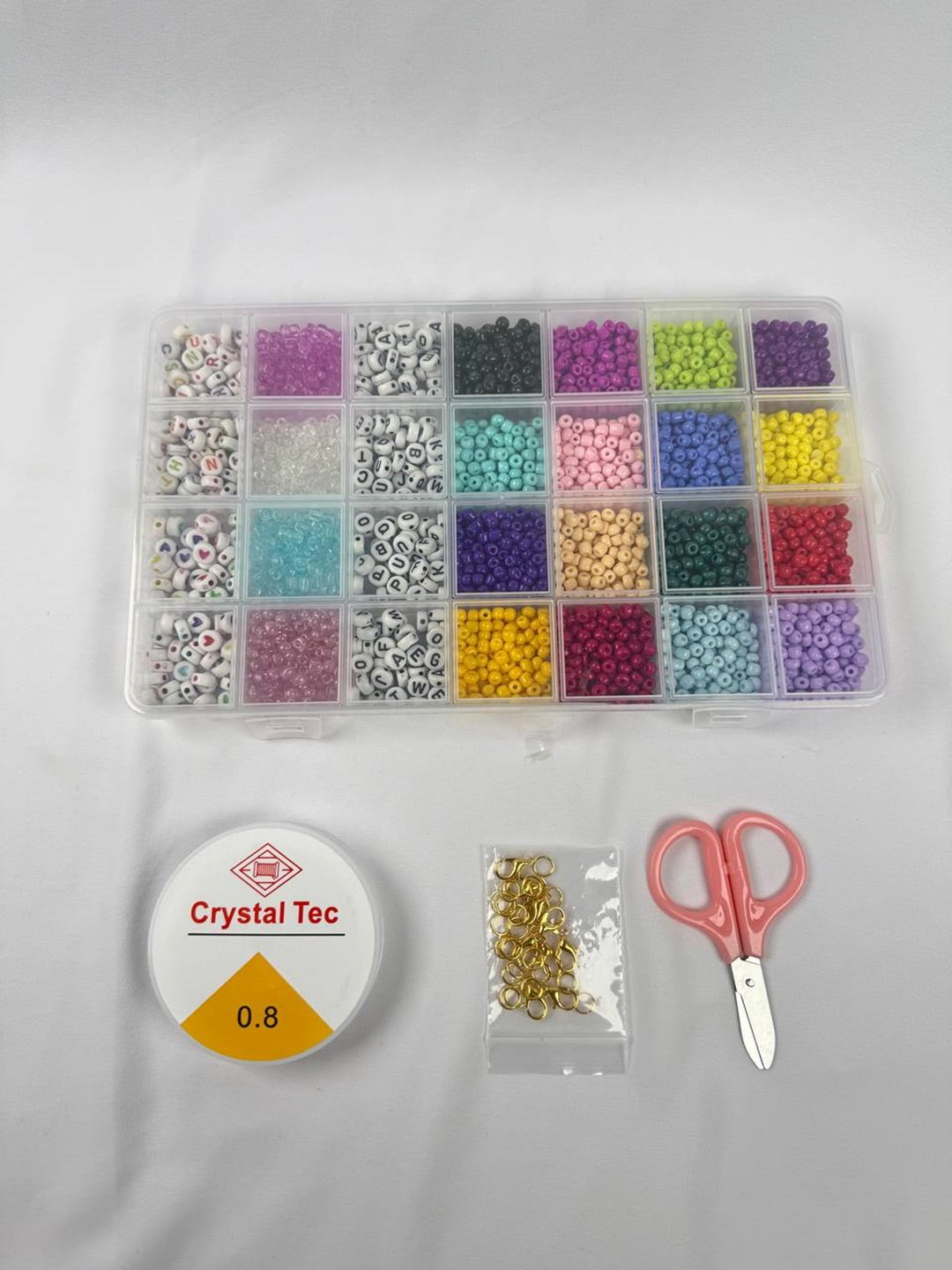 Набор для плетения бисер, бусинок, браслетов и брелоков, для творчества ...