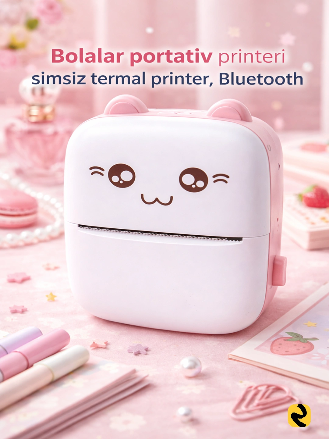 Bolalar printeri, portativ, simsiz termoprinter, Bluetooth 98010 so'mga ...