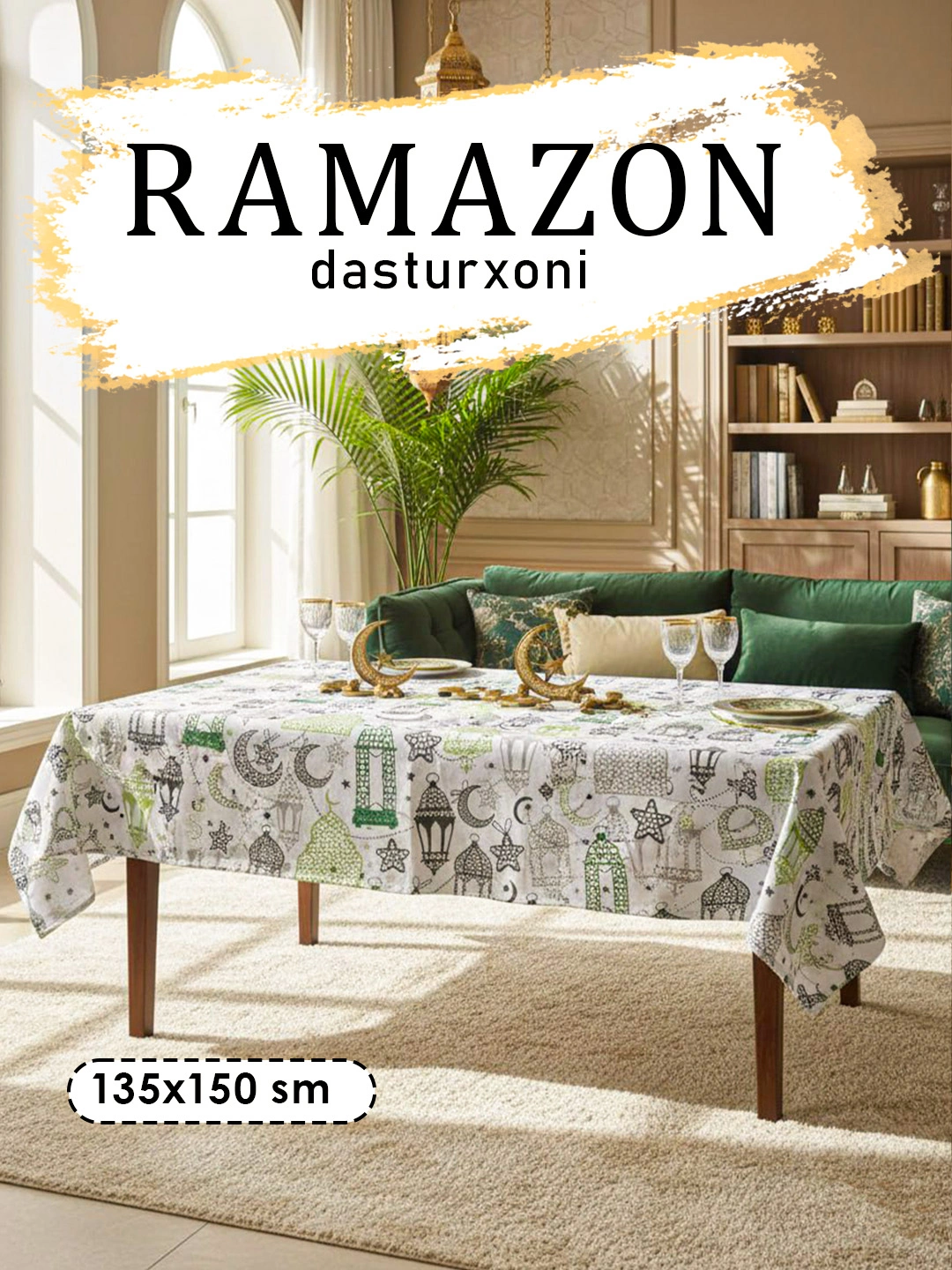 Ramazon dasturxoni, ramazon bezaklari, ramazon klyonka 31580 so'mga 84% ...