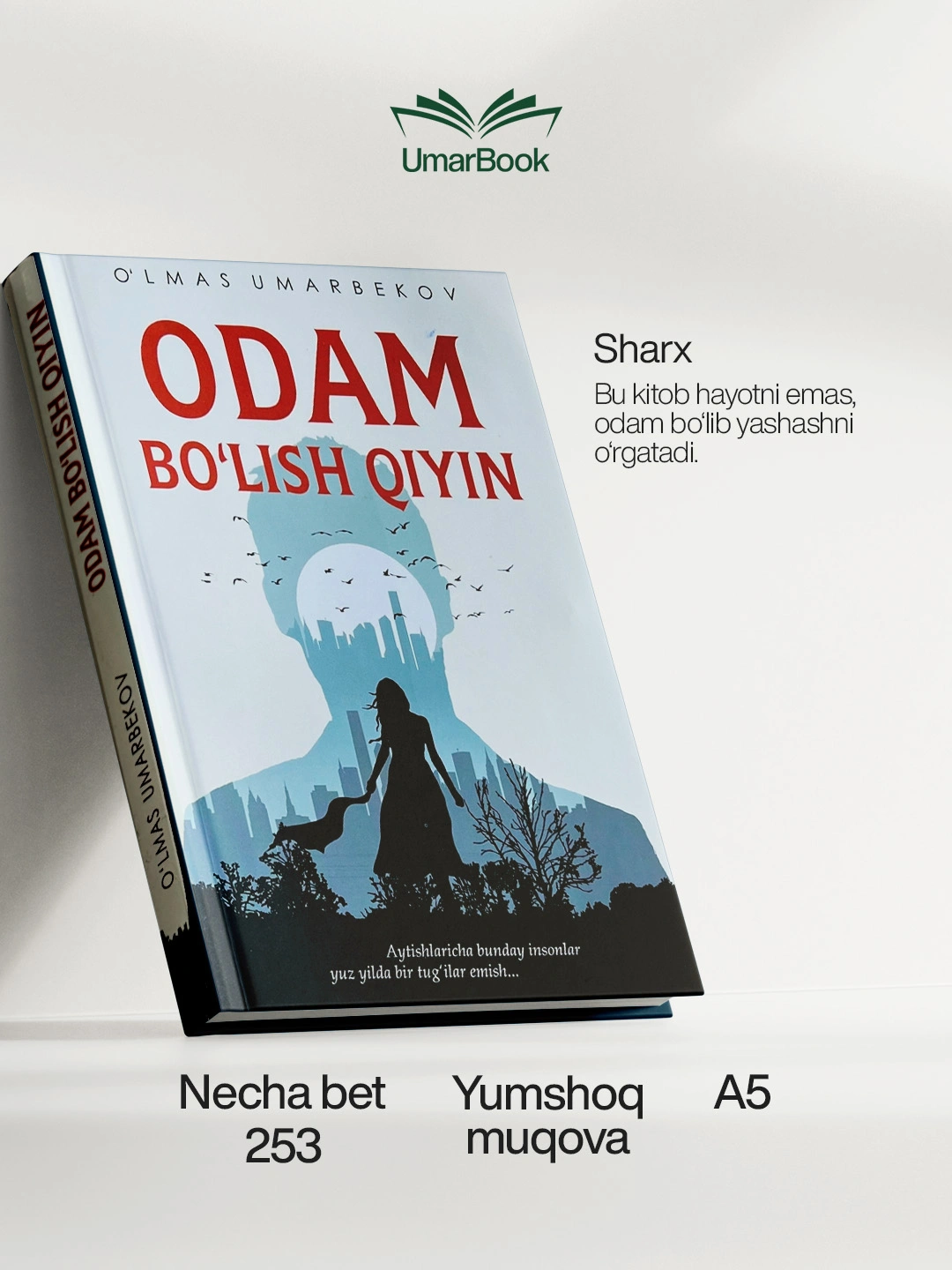 Kitob: Odam bo‘lish qiyin 29000 so'mga eng yaxshi narxda. Uzum Market